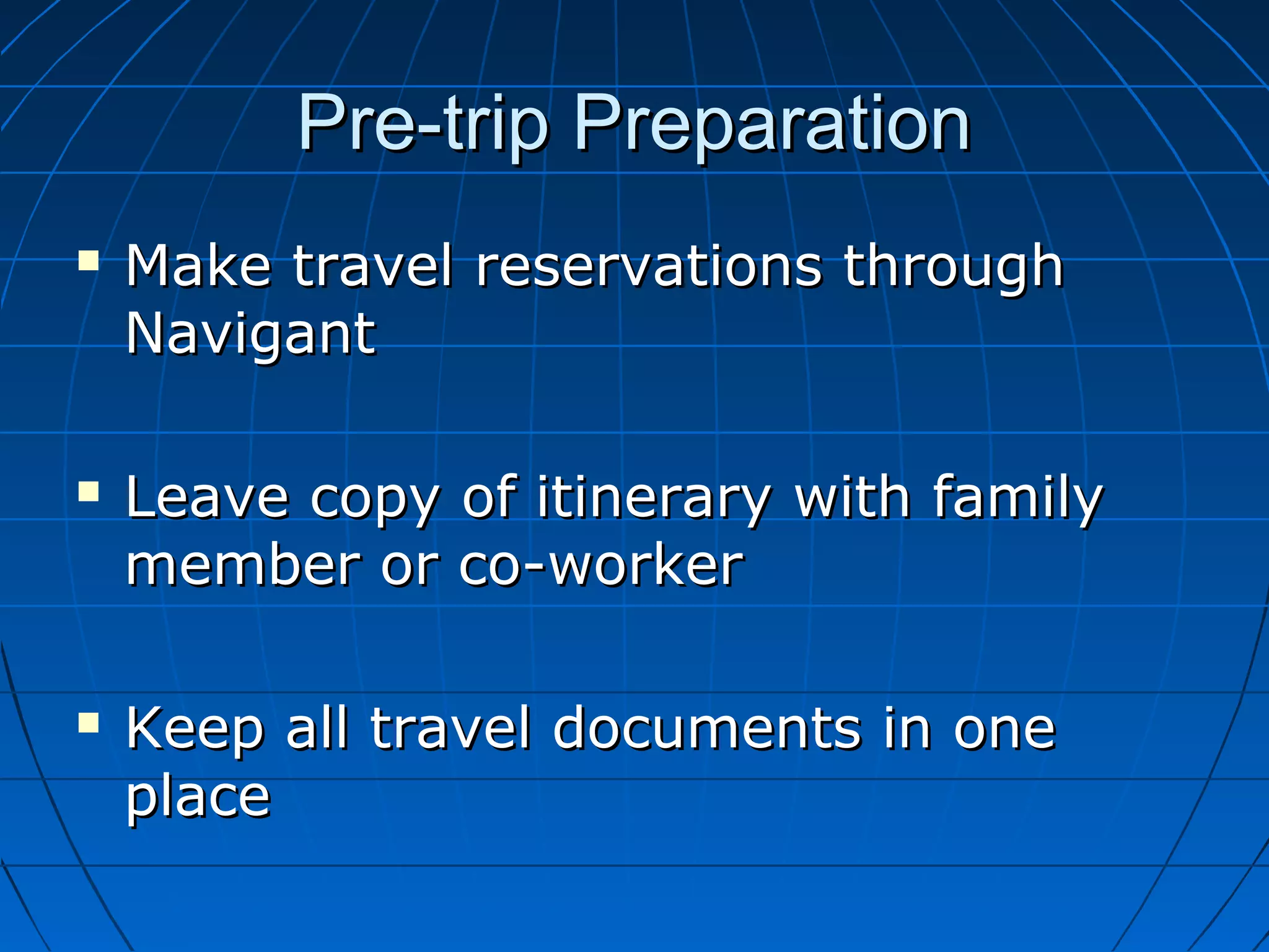 Travel safetypresentation | PPT