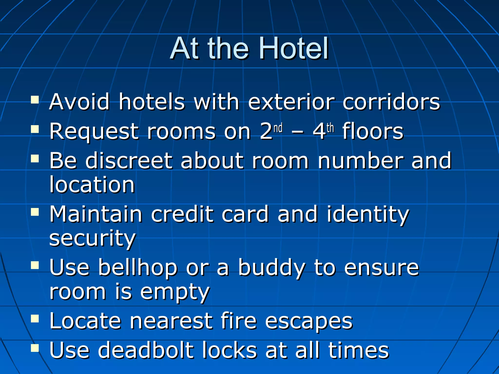 Travel safetypresentation | PPT