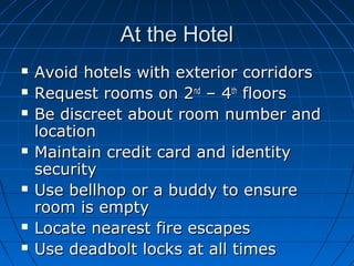 Travel safetypresentation | PPT