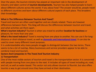 Travels And Tourism - Know More About It! | PPTX