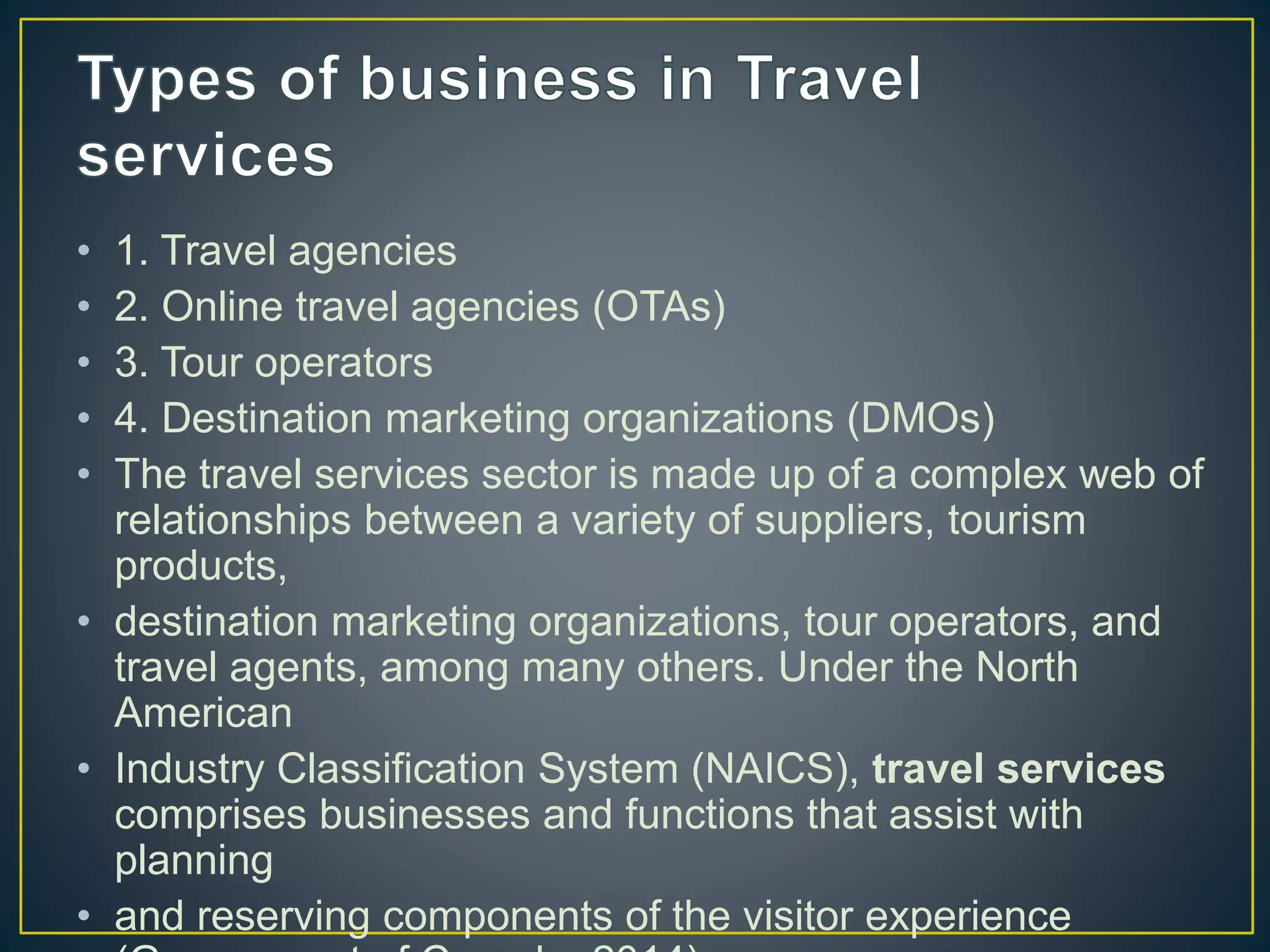 Travel Trade and Travel Intermediaries | PPTX