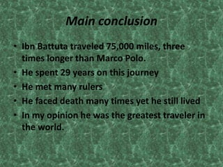 Travels Of Ibn Battuta | PPT