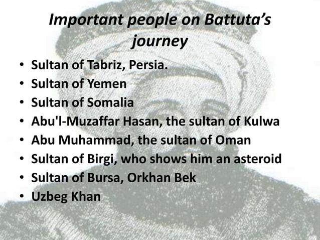 Travels Of Ibn Battuta | PPT