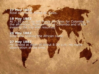 Travels of rizal | PPTX