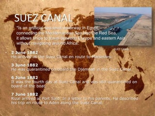 Travels of rizal | PPTX