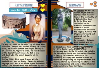Travels of rizal | PPTX