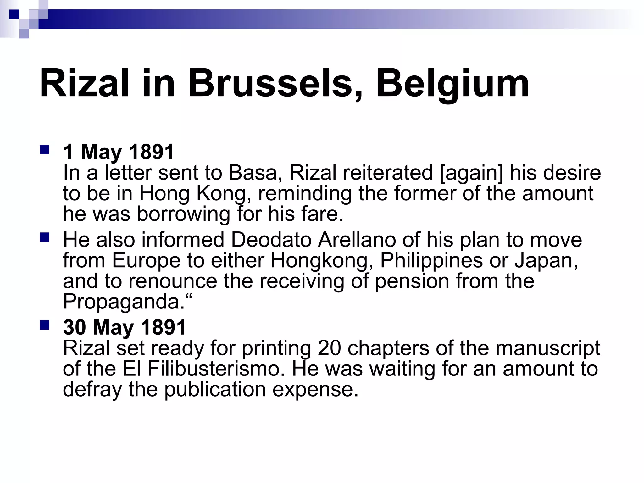 Travels of rizal (1) | PPT