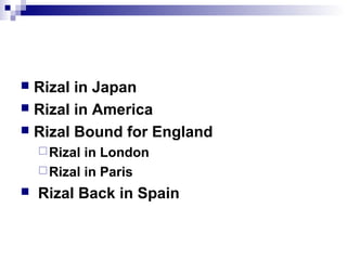 Travels of rizal (1) | PPT