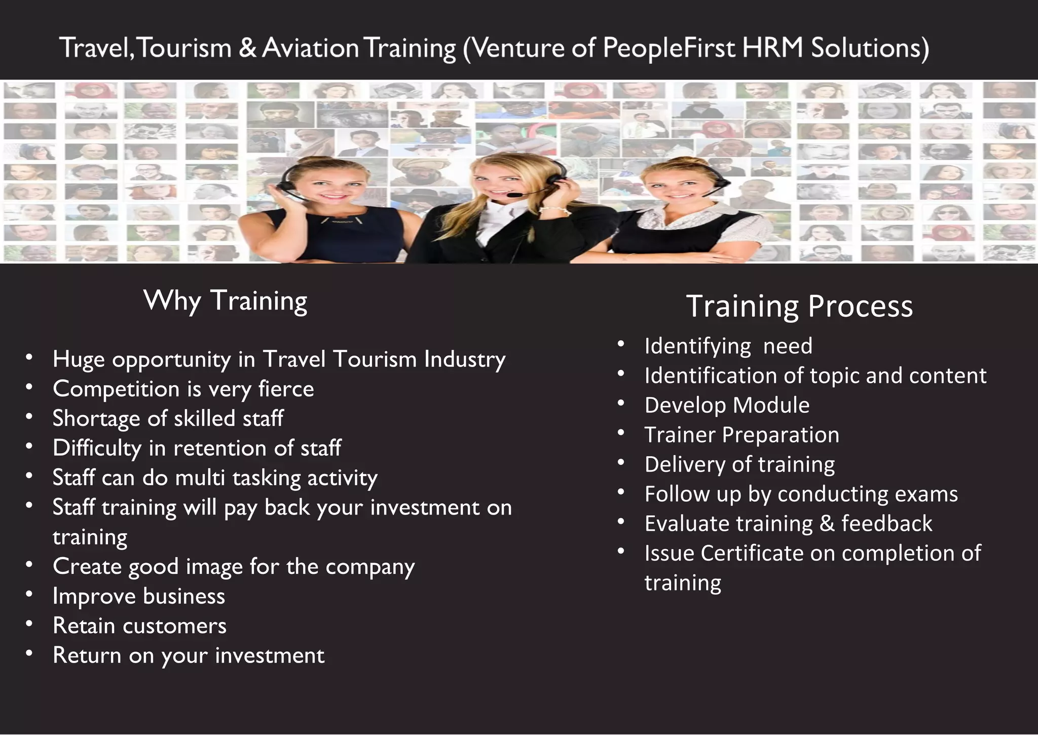Travel tourism aviation training ppt | PPT