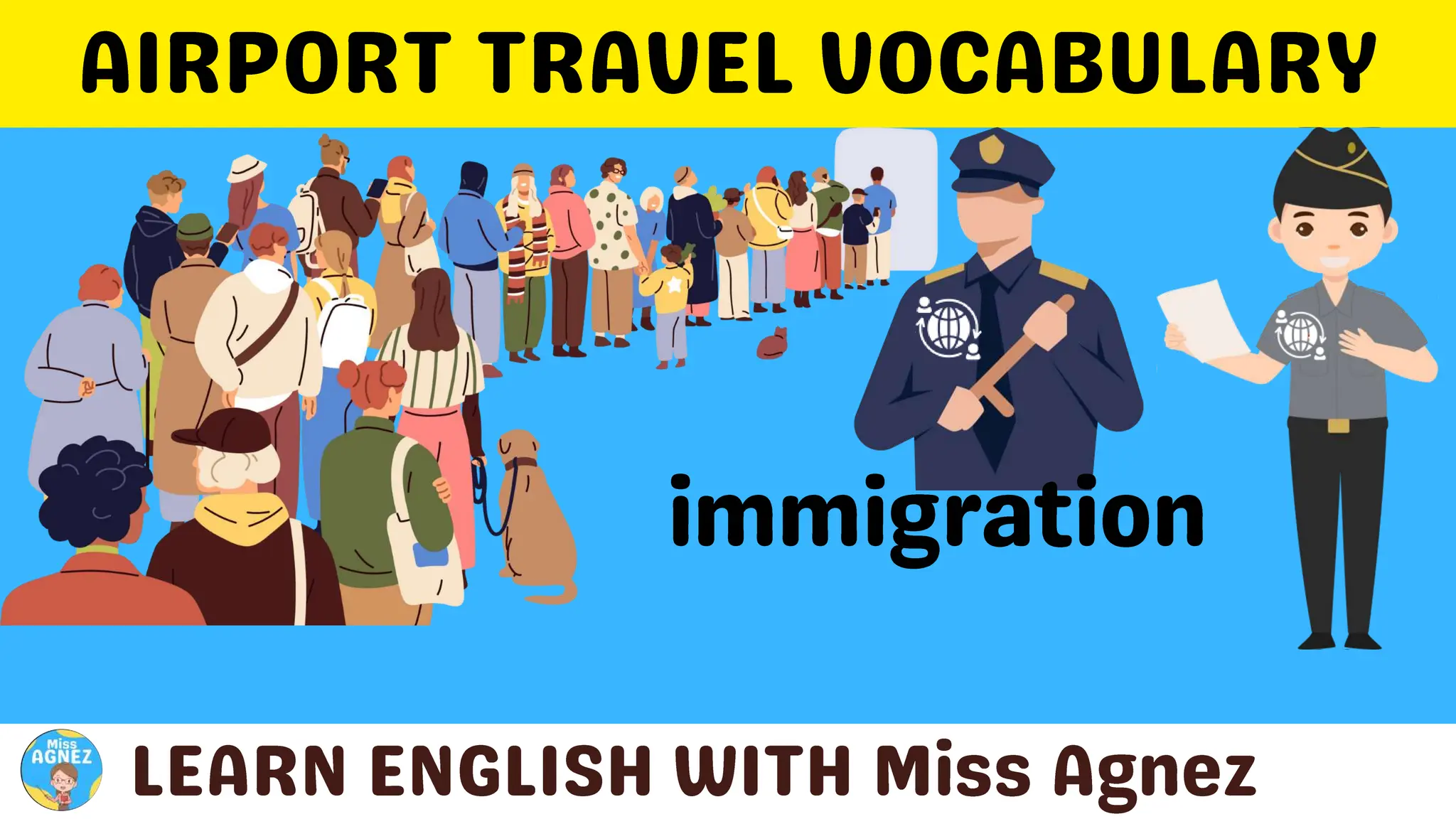 Airport Travel Vocabulary with Pictures and Sentence Samples | Fun ...