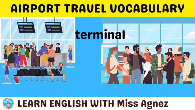 Airport Travel Vocabulary with Pictures and Sentence Samples | Fun ...