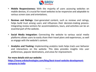 Describing the process of Travel website development | PPT