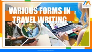 Travel Writing & Photography (Significance of Travel Writing).pptx