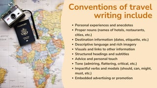 Travel Writing PPT.pdf for the IB Language and Literature | PDF