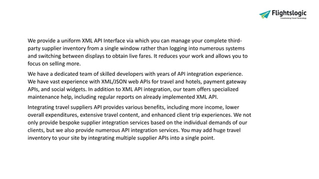 Travel Xml Api Integrationpptx