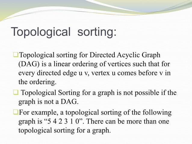 Topological Sort and BFS | PPT