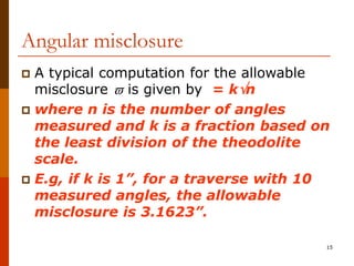 TRAVERSE in land surveying and technique | PPT