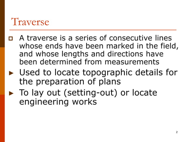TRAVERSE in land surveying and technique | PPT