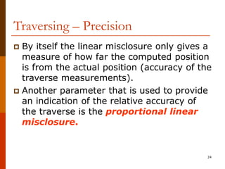 TRAVERSE in land surveying and technique | PPT