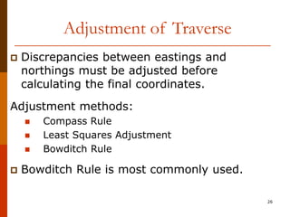 TRAVERSE in land surveying and technique | PPT