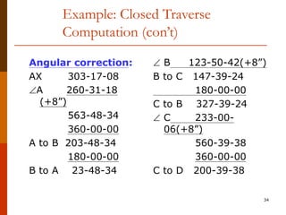 TRAVERSE in land surveying and technique | PPT