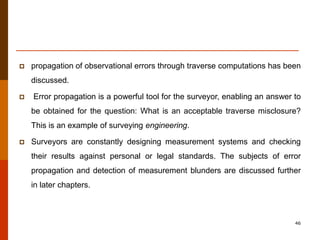 TRAVERSE in land surveying and technique | PPT