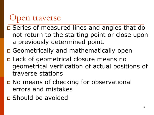 TRAVERSE in land surveying and technique | PPT
