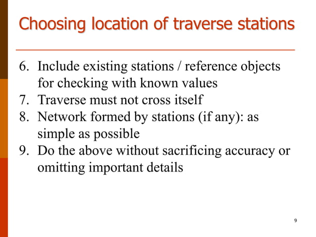 TRAVERSE in land surveying and technique | PPT