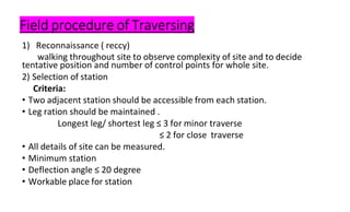 Traversing Notes |surveying II | Sudip khadka | PDF