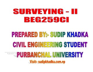 Traversing Notes |surveying II | Sudip khadka | PDF