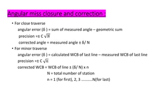 Traversing Notes |surveying II | Sudip khadka | PDF