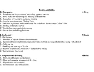 Traversing Notes |surveying II | Sudip khadka | PDF