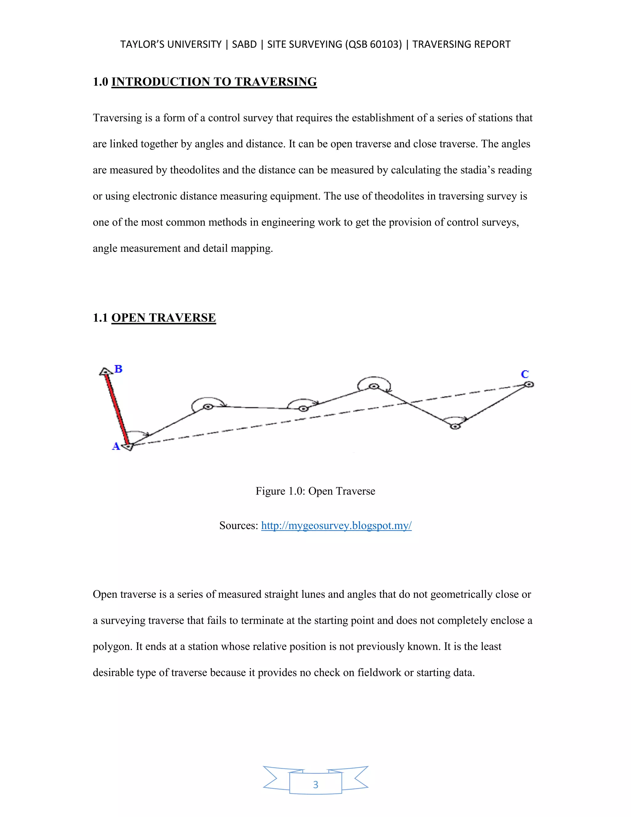 Traversing final-report | PDF | Geography | Science