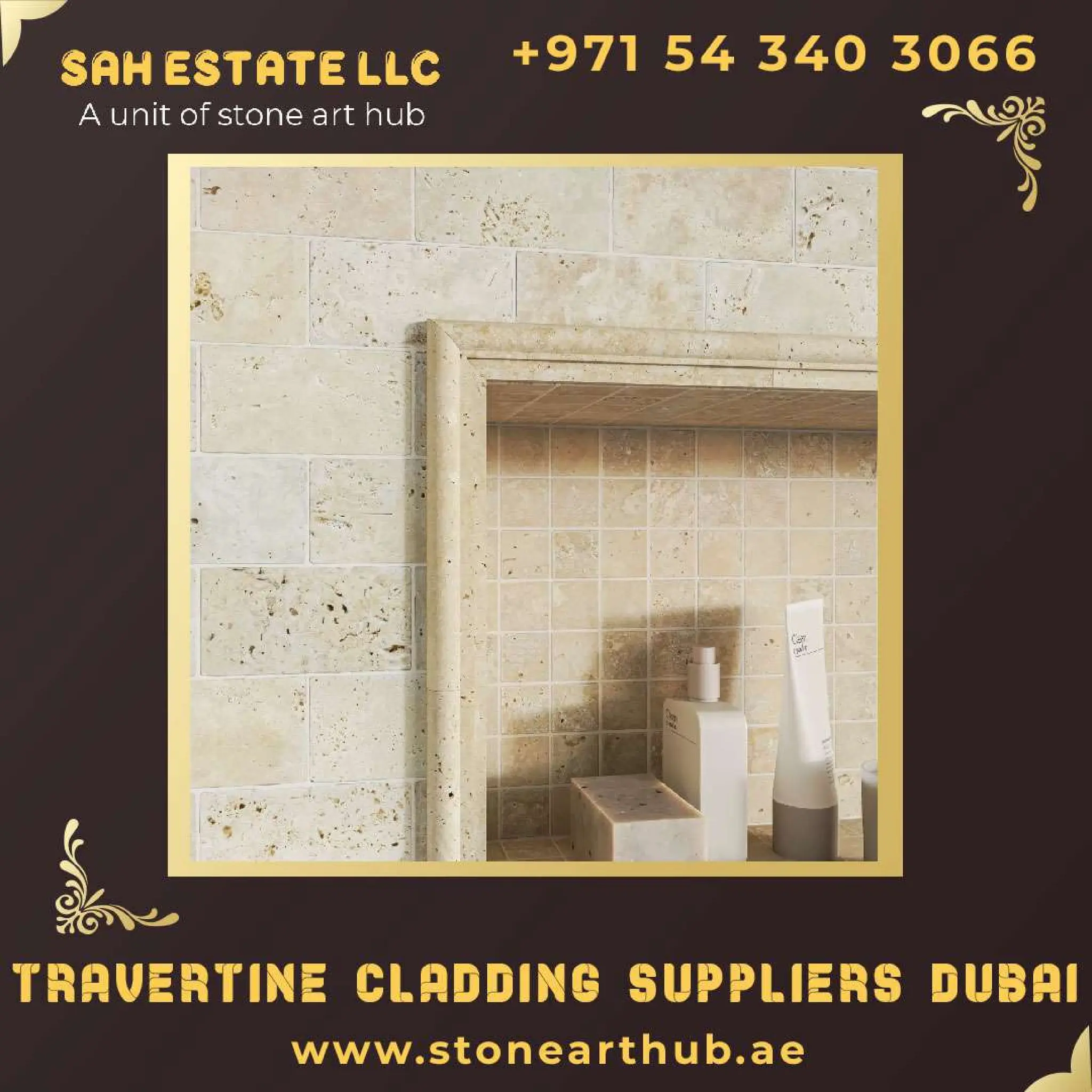 Travertine Cladding Suppliers Dubai - SAH ESTATE LLC | PDF