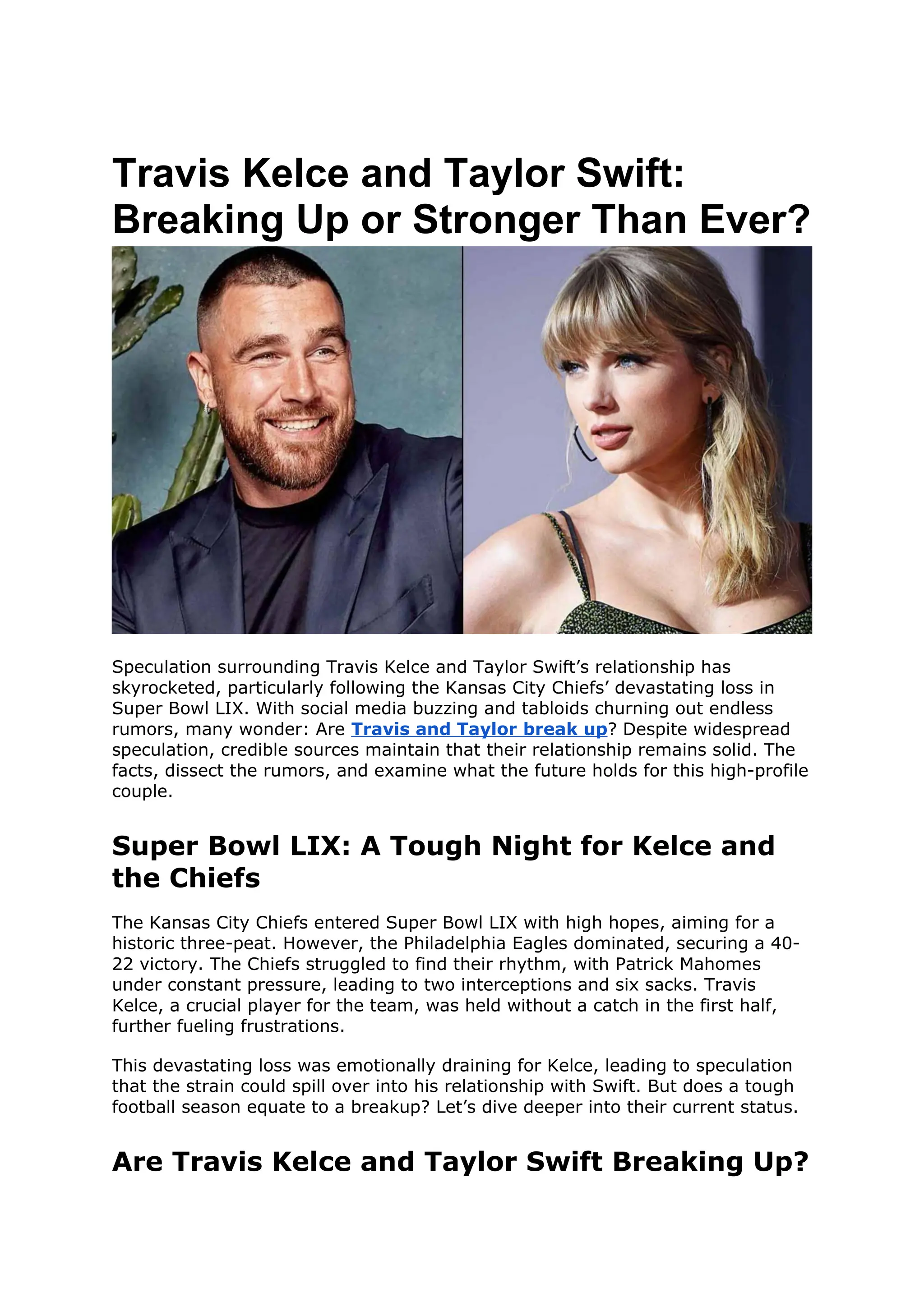 Travis Kelce and Taylor Swift_ Breaking Up or Stronger Than Ever.docx