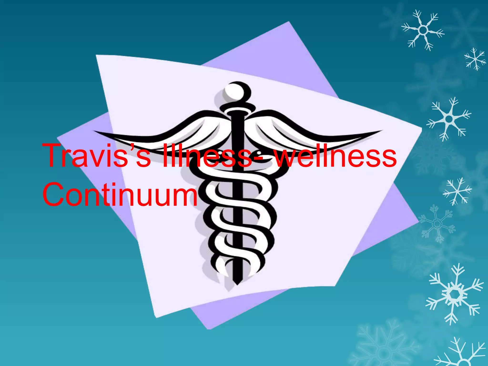 Travis’s illness wellness continuum (rle) | PPTX