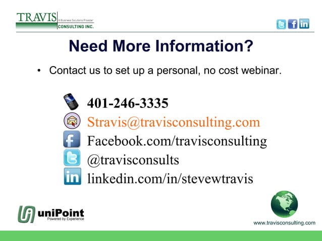 Travis uni point_2011 | PPT
