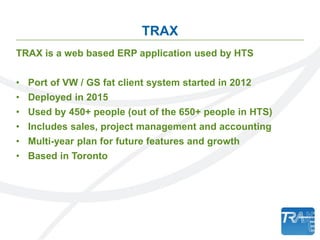 TRAX technical highlights | PDF | Computing | Technology & Computing