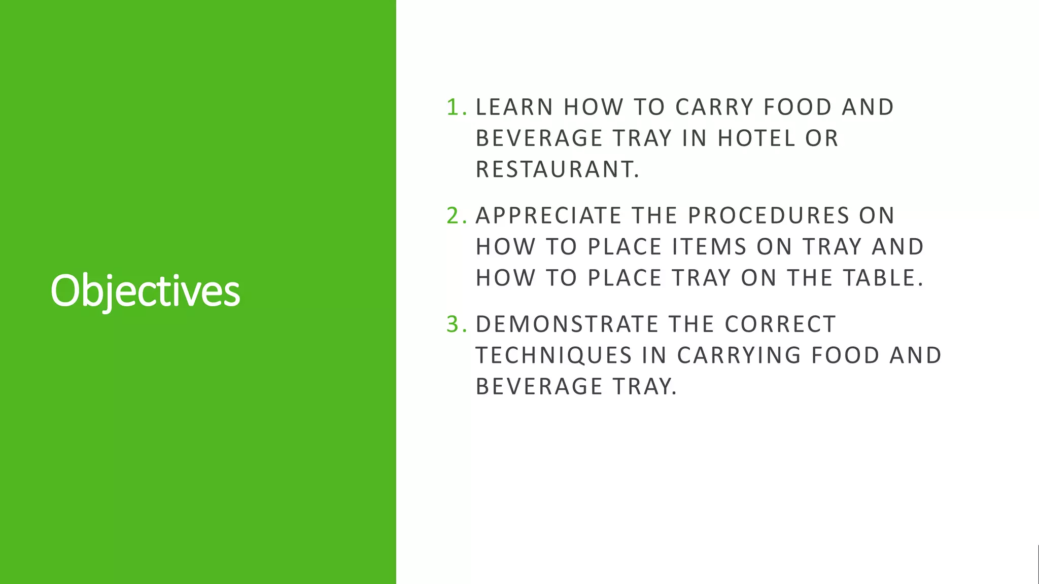 Tray and plate carrying techniques.pptx