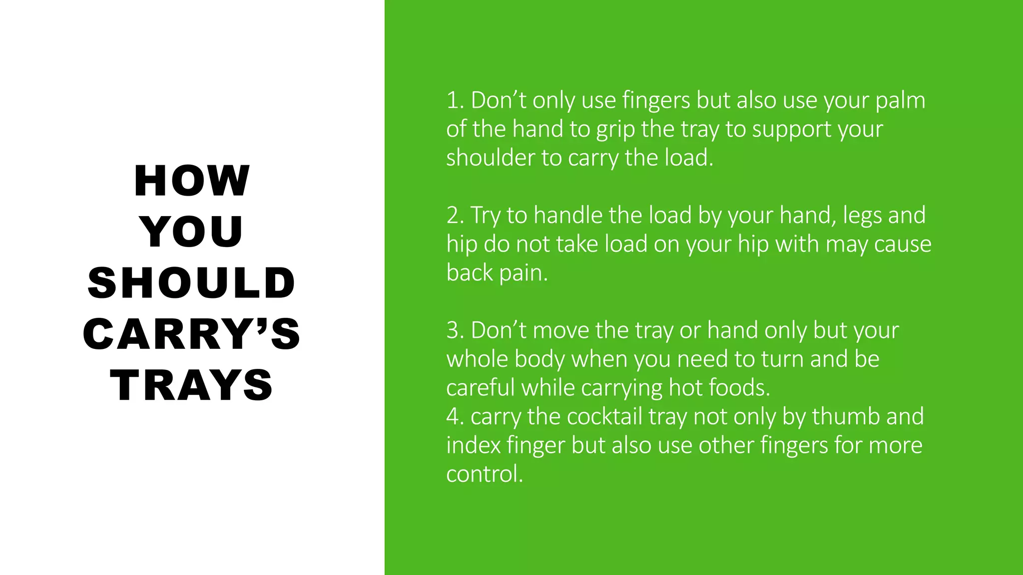 Tray and plate carrying techniques.pptx