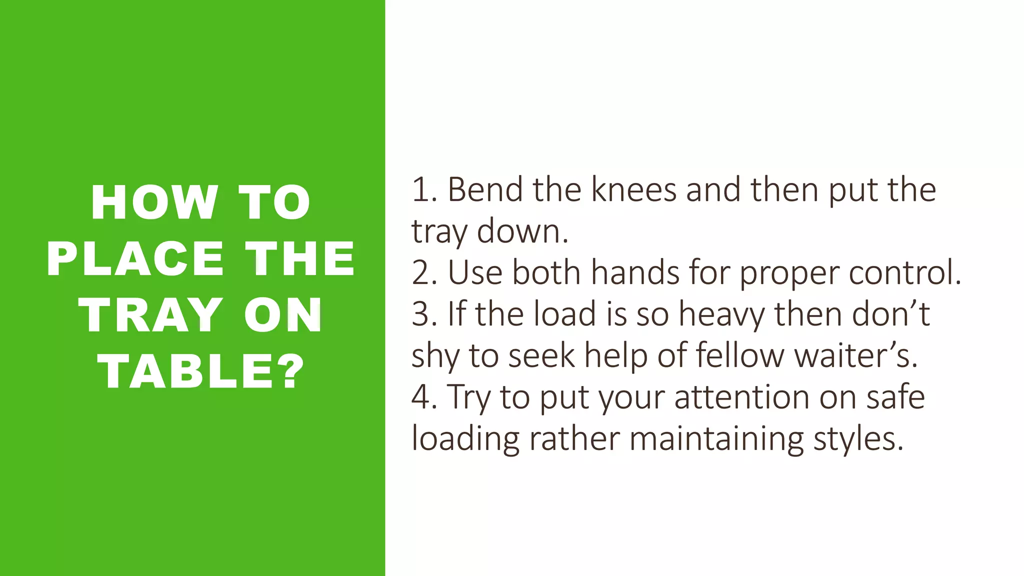 Tray and plate carrying techniques.pptx
