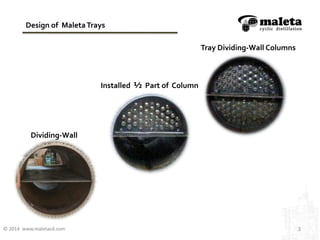 Tray Dividing Wall Columns | PDF