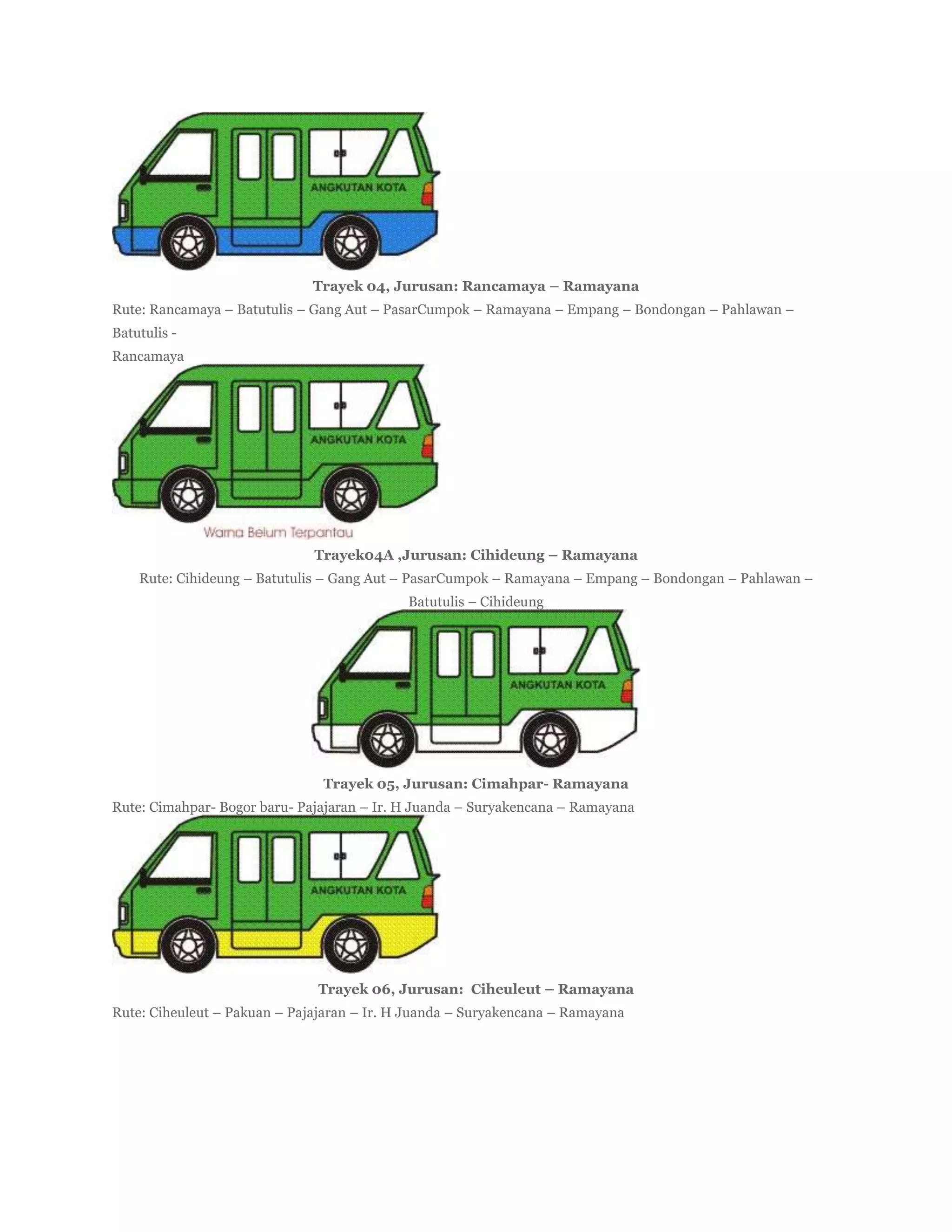 Trayek angkot bogor | PDF