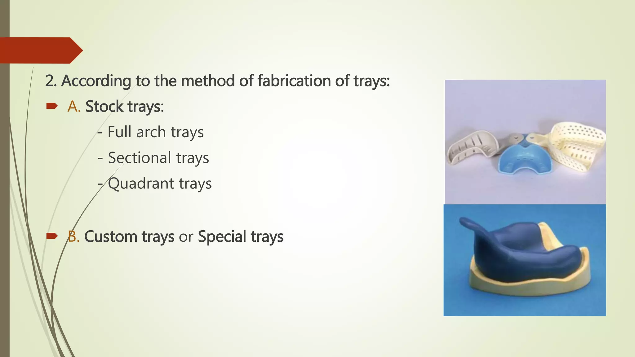 Beginner Guide to Impression Trays in Dentistry | PPTX