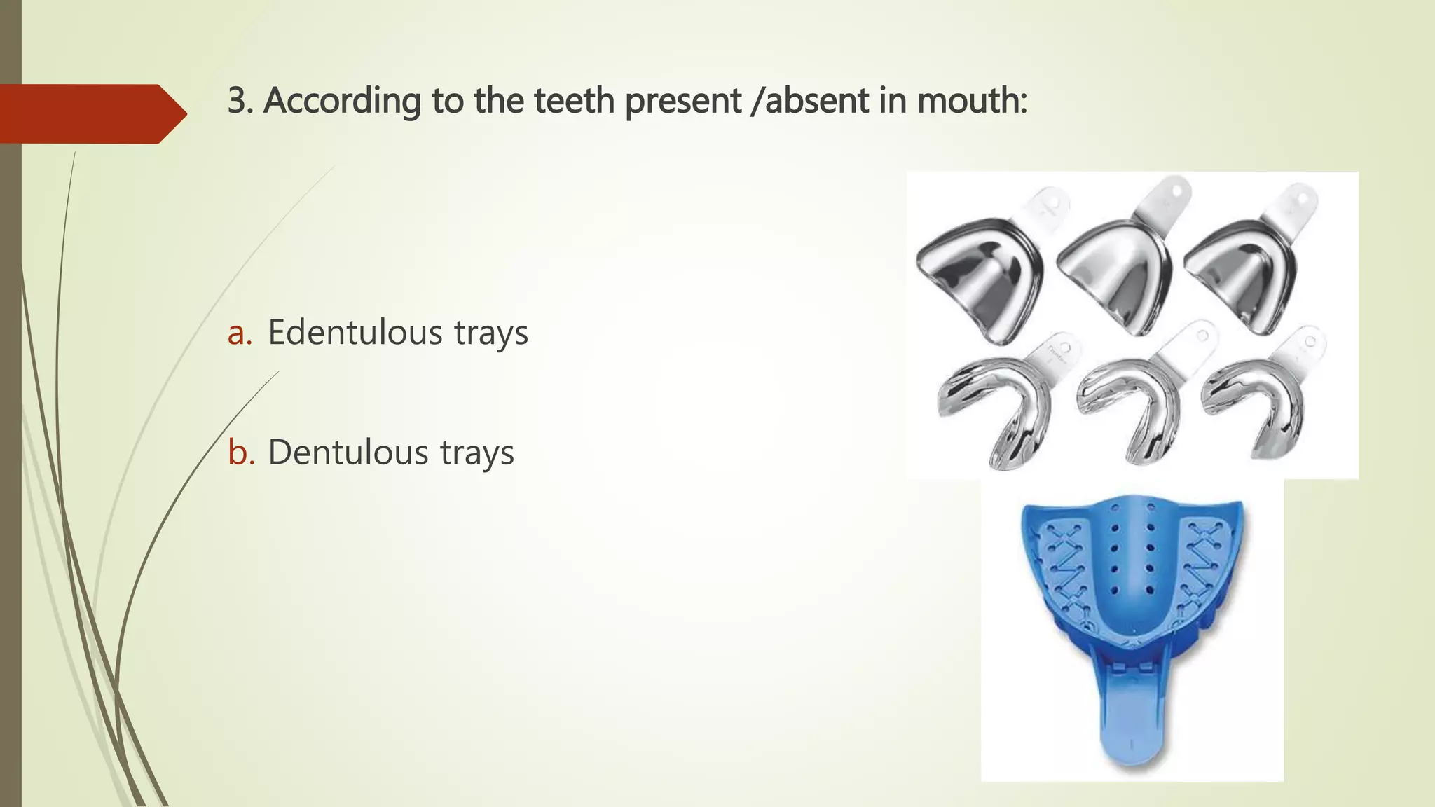 Beginner Guide to Impression Trays in Dentistry | PPTX