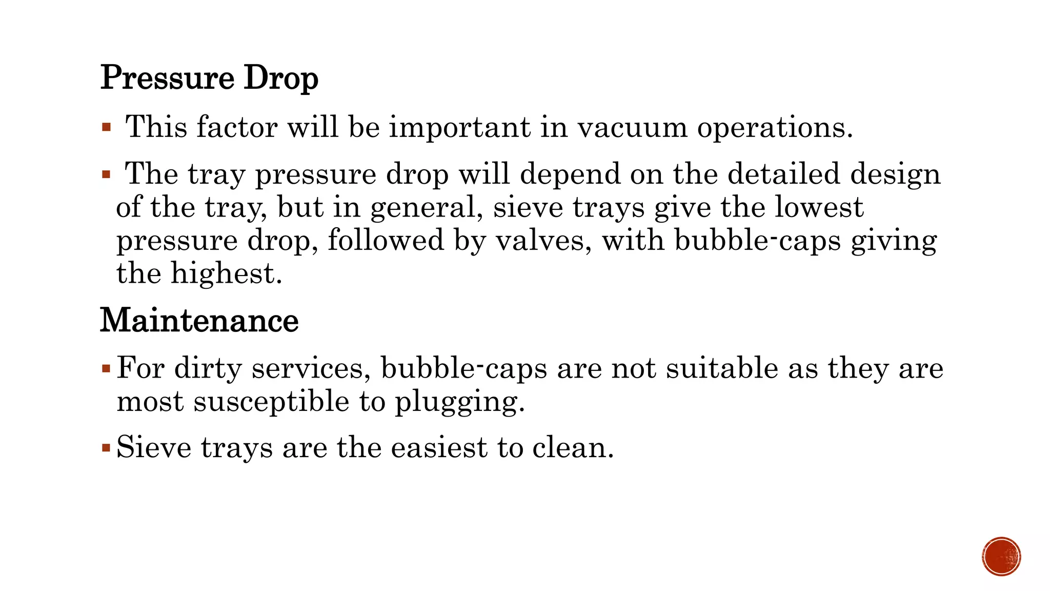 Trays in distillation column | PPTX