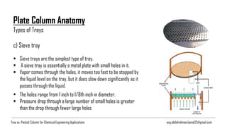 Tray vs packed column | PDF