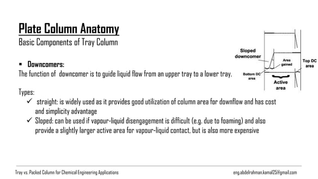 Tray vs packed column | PDF