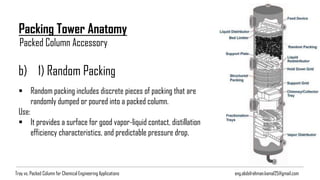 Tray vs packed column | PDF