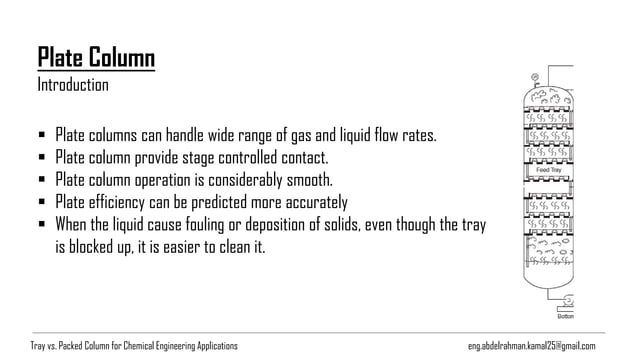 Tray vs packed column | PDF
